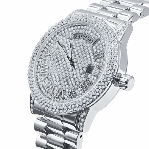 Drippin Bling Metal Watch (Silver) - Drippy Style